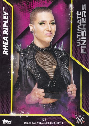 2021 Topps WWE Superstars Ultimate Finishers Rhea Ripley Trading Card ...