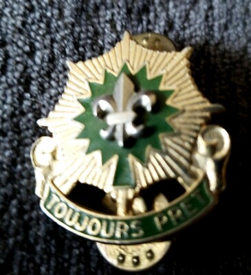 Vintage US Army 2nd Cavalry Regiment Unit Crest Toujours Pret Pin OU3 ...
