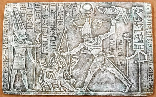 Ancient Egyptian Wall Tablet Plaque Ramses Tut Isis Anubis Horus | eBay