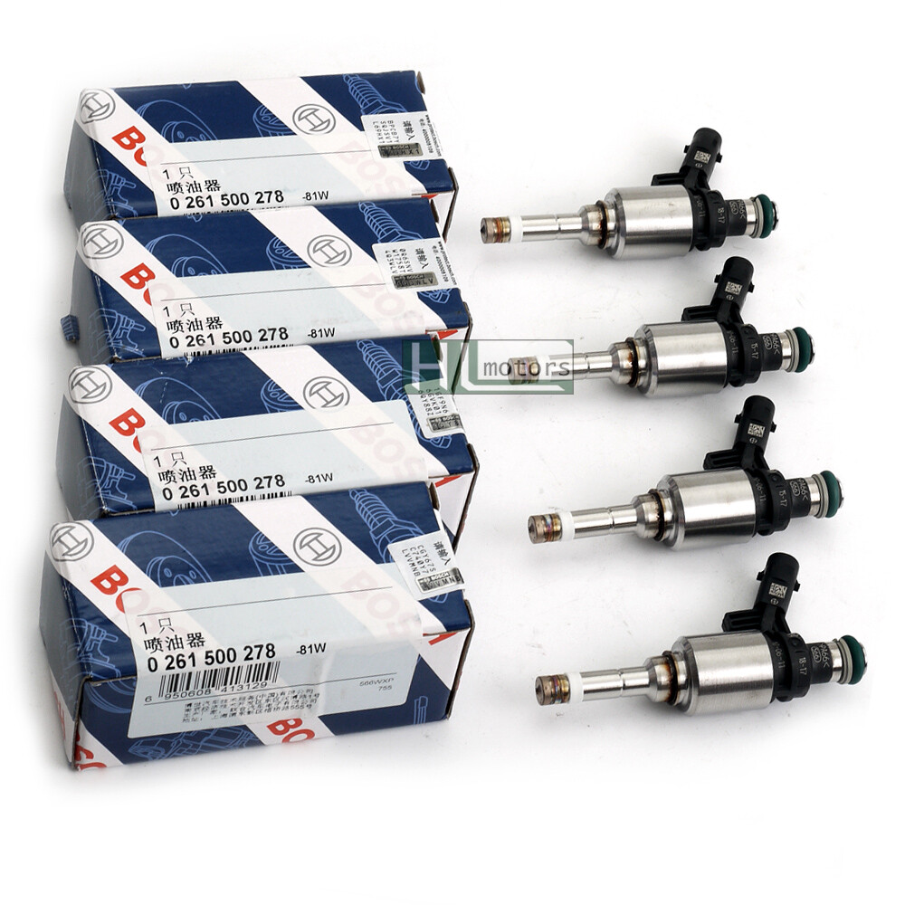 4x OE Fuel Injectors Nozzles Bosch for VW GTI Passat CC Audi A4 A5 A6 ...