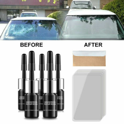 5PCS Glass Repair Kit Windshield Nano Repair Liquid Resin Fluid Car ...