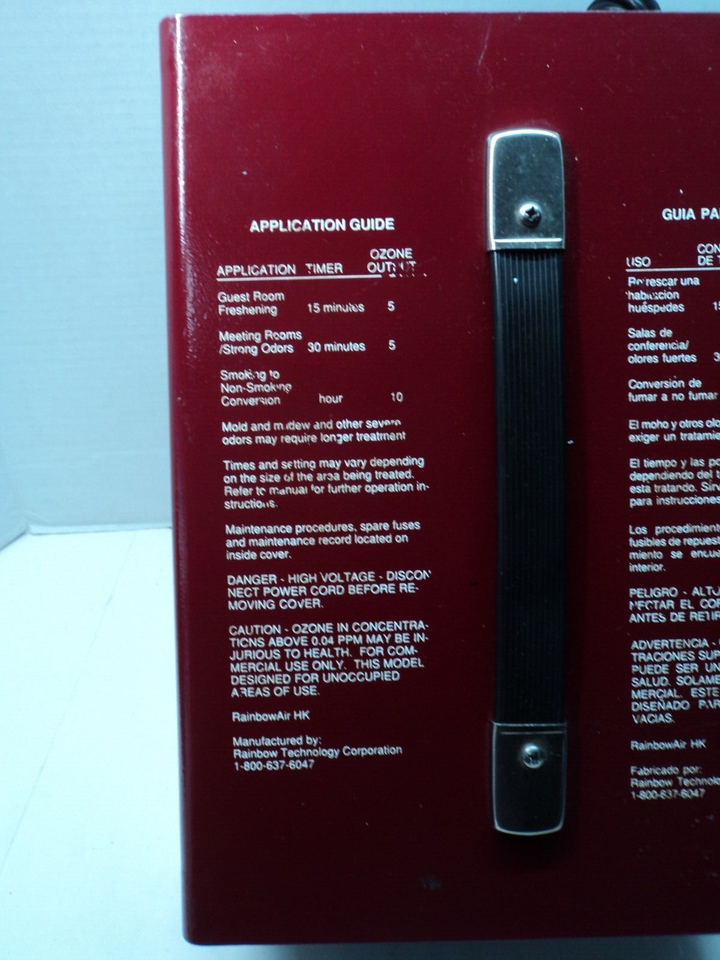 RAINBOW AIR HK Activator 500 Electronic Deodorizer Model 5200 - Tested ...