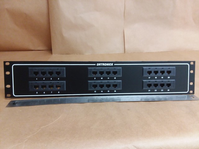 Ortronics 24 Port Patch Panel OR-808004926 19" 2U for sale online | eBay