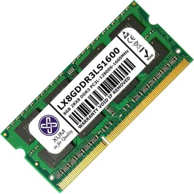 8GB Laptop Memory RAM SODIMM 1600MHz PC3-12800 DDR3L 1.35V 204 Pin ...