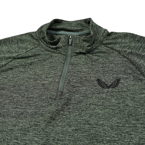 Castore Lightweight Pullover Mens Small Green 1/4 Zip Running ...