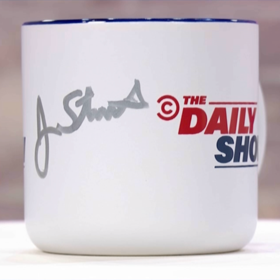 PRE-SALE: "THE LATE SHOW" SIGN + AUTOGRAPHED MUGS from JON STEWART ...