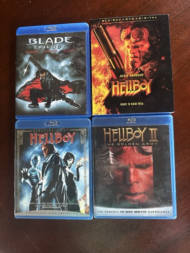 6 Film Blu Ray Set Blade Trilogy/ Hellboy 1&2/ Hellboy 2019 Like New | eBay