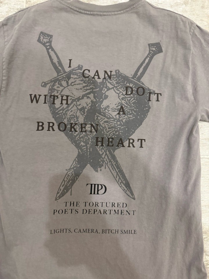 Official Taylor Swift TTPD “I Can Do It With A Broken Heart” Size ...