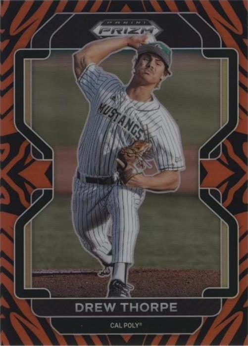 2022 Panini Prizm Draft Picks - Drew Thorpe #PDP61 Tiger Stripe Prizm ...