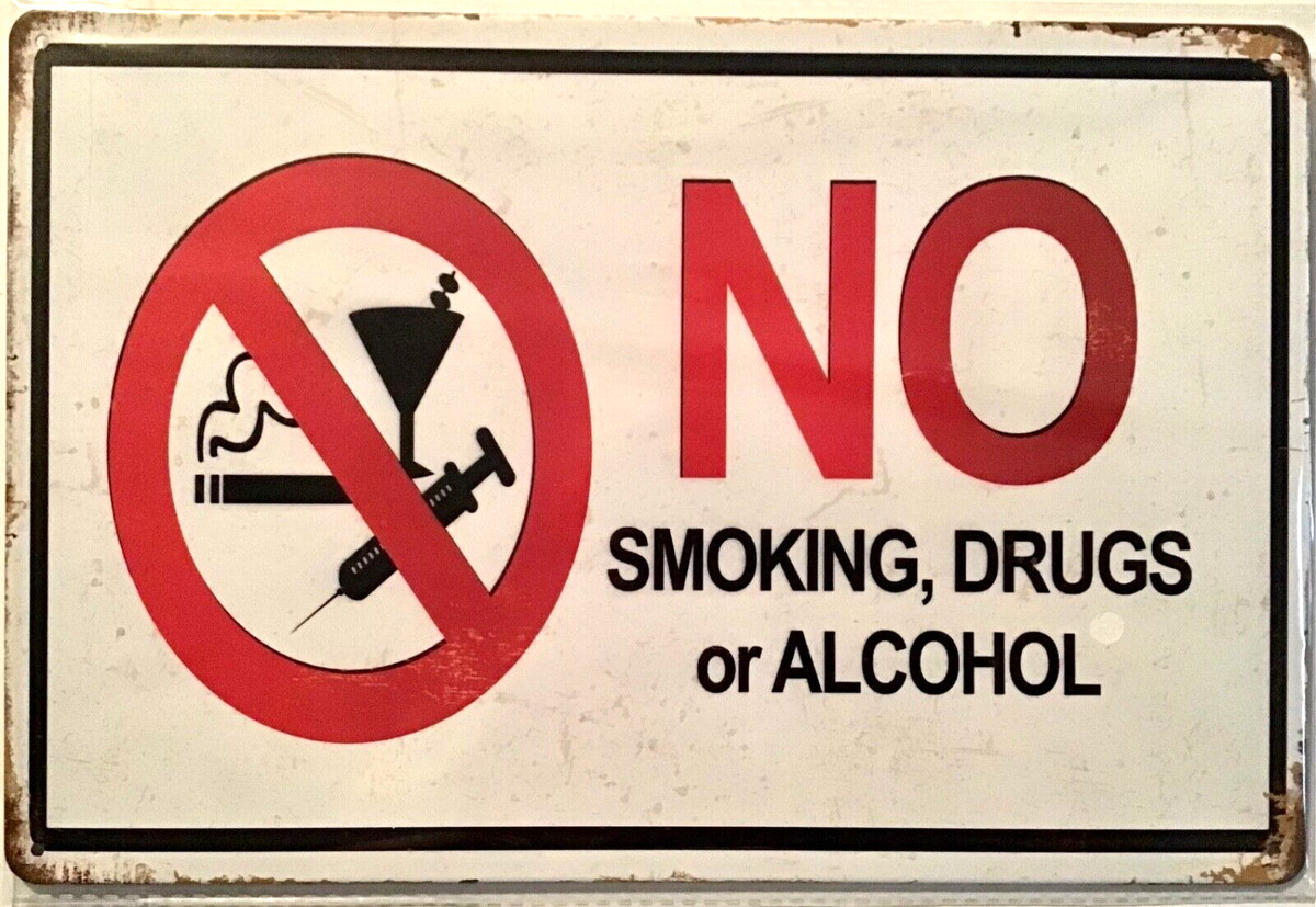 No Drugs And Alcohol Sign