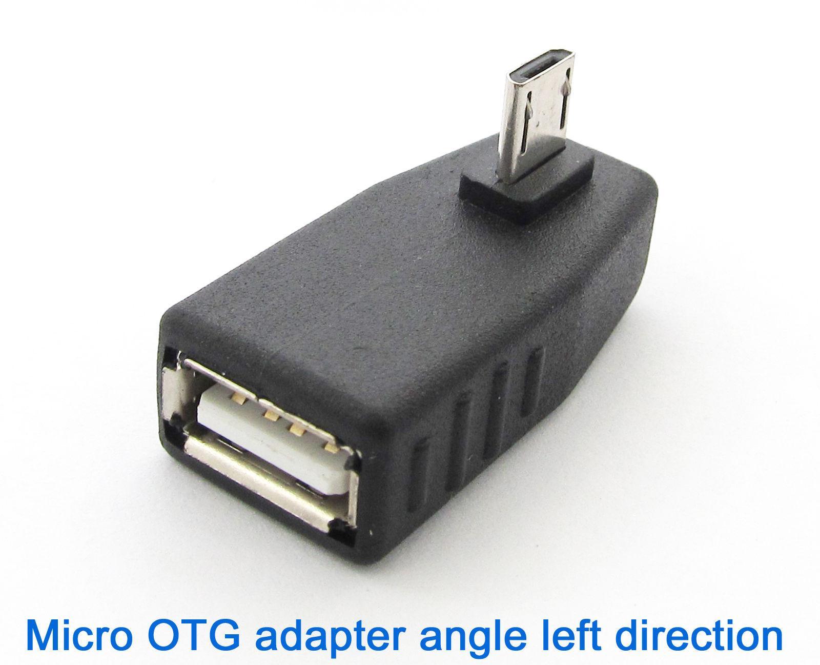 1pcs OTG Cable/Adapter Angle & Straight Micro/Mini 5pin USB M to USB 2. ...