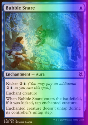 MTG Magic the Gathering Bubble Snare (47/493) Zendikar Rising LP FOIL ...