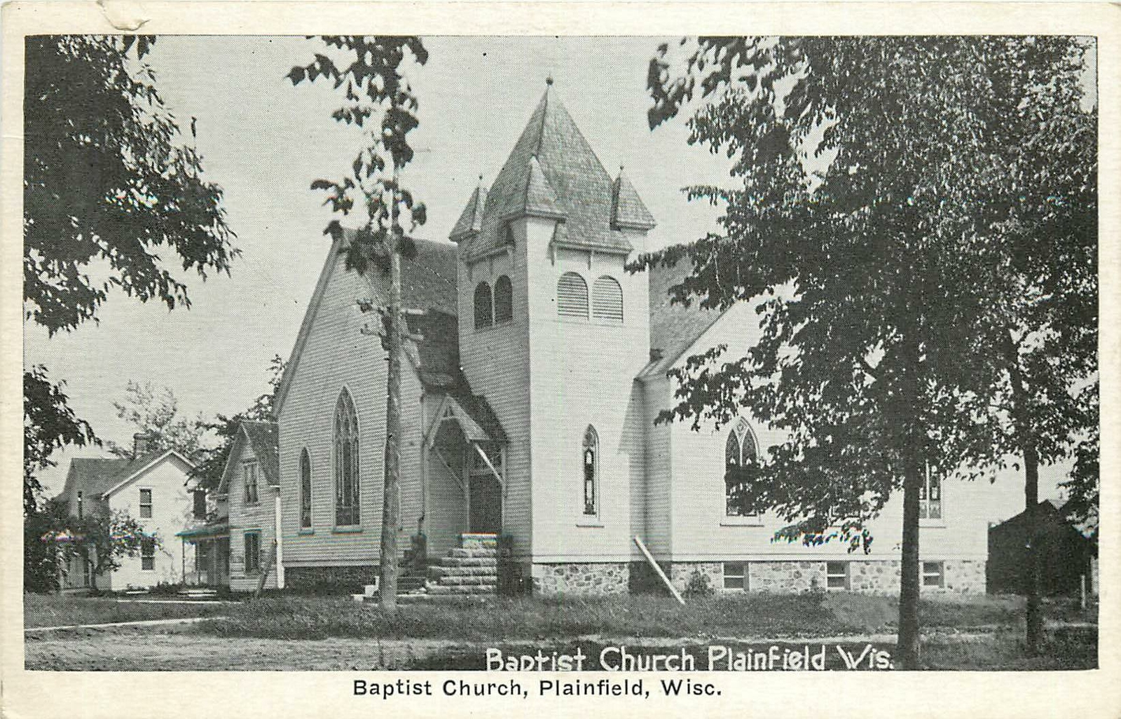 Wisconsin WI, Plainfield, Baptist Church 1937 Postcard | eBay