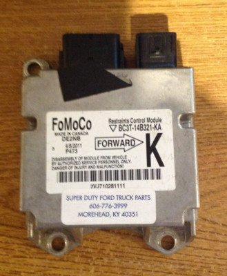 2011 2012 Ford F250 F350 CC Super Duty Restraint Control Module BC3T ...