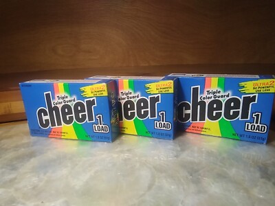 Cheer Laundry Ultra2 Detergent 3 Boxes 1.8 Oz. Vintage NOS Sample ...
