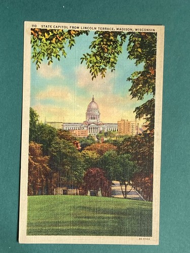 State Capitol in Madison WISCONSIN Vintage Linen Postcard | eBay