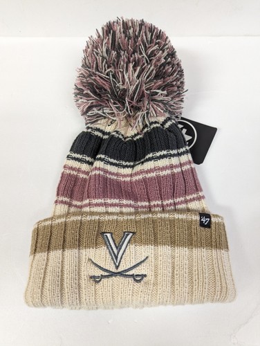 VIRGINIA CAVALIERS 47 DAPHNE CUFF KNIT HAT POM BEANIE CAP NEW NCAA | eBay