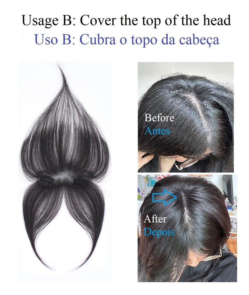 100%Human Hair Free Parting Hair Topper,Super Thin and Breathable,Top ...