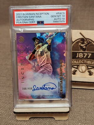 2021 Bowman Inception Inception Auto /400 Cristian Santana #PA-CS Auto ...