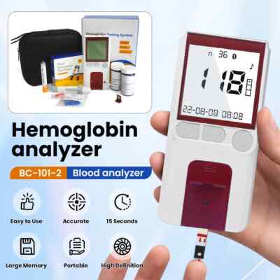 Hemoglobin Test Meter Anemia For Detection Hb & Hct Hemoglobin Analyzer ...