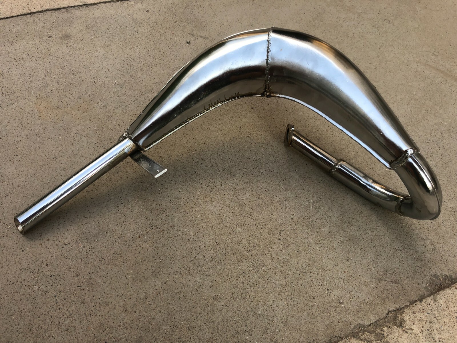 REAL WC80 MZ65 Style Pipe 80CC 66cc Exhaust Expansion Chamber High ...