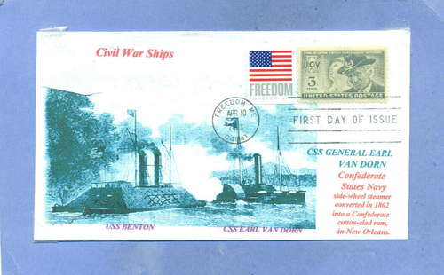 CSS GENERAL EARL VAN DORN Confederate Cotton-clad,CivilWar New Orleans ...