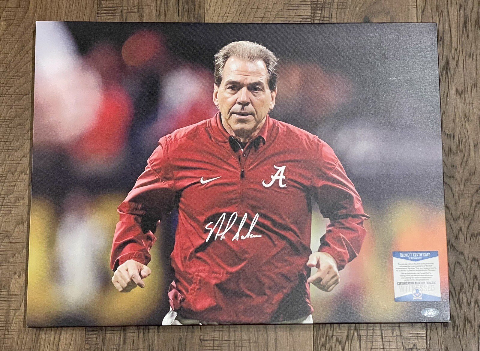 Nick Saban | Autographed Football Memorabilia & NCAA Merchandise