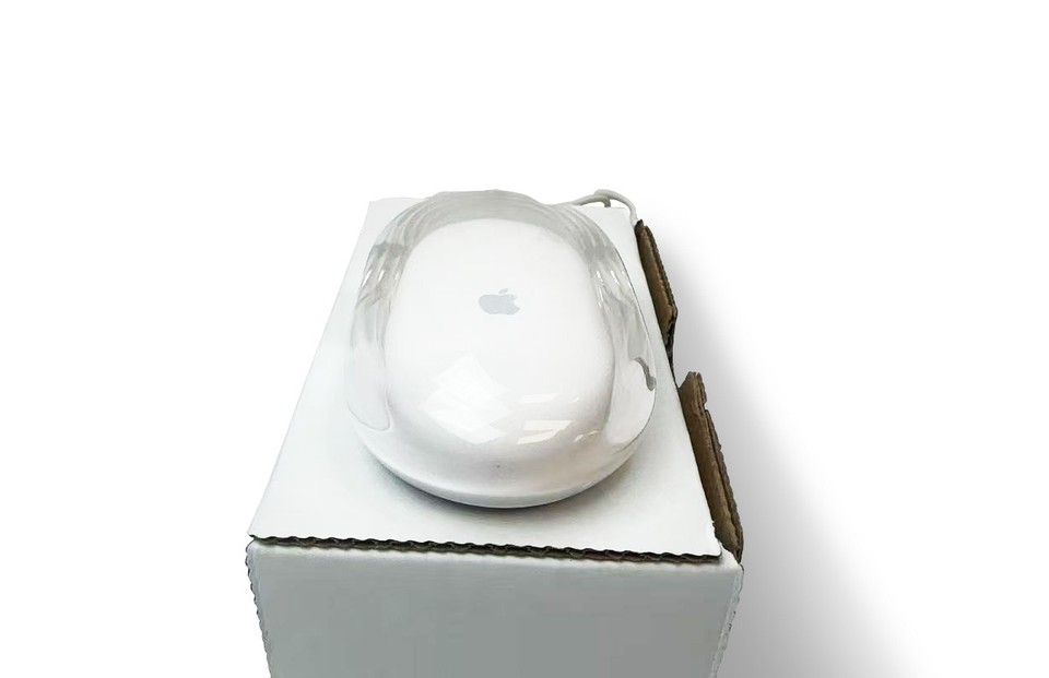 Apple Pro Mouse M5769 USB Wired Optical Mouse White Clear Vintage G3 G4 ...