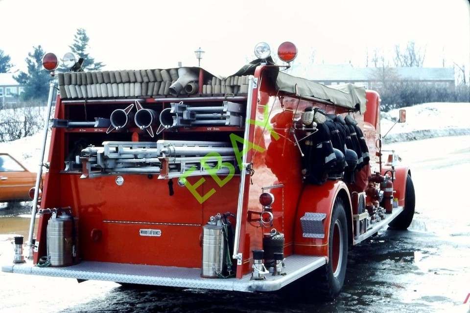 (2) MARCY STATE HOSPITAL, NY Fire Apparatus SLIDES: 19?? WARD LAFRANCE ...