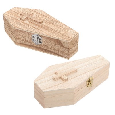 Coffin Suitcase Wood Ring Box Diy Tray Craft Shaped Baking Dish with ...