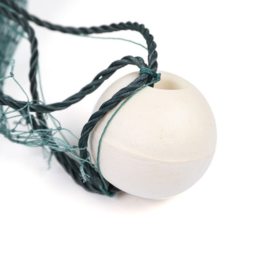 33Ft or 65Ft Fishing Drag Net Beach Seine Bait Fish Mesh with Floats US ...
