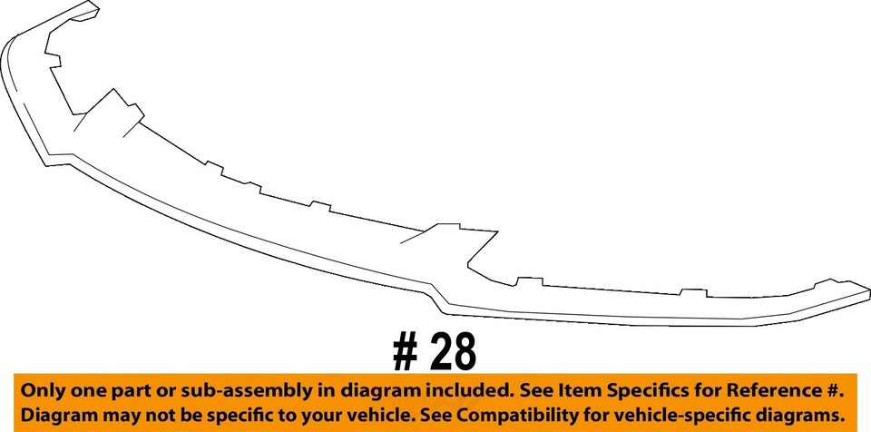 GM OEM 16-19 CTS Front Bumper Bumper Components-Spoiler 23328147 | eBay