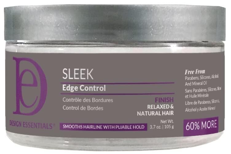 Design Essentials Sleek Edge Control 3.7oz Touchable Hold and Shine Gel ...