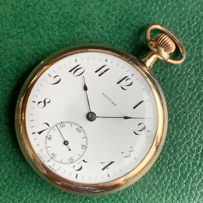 Antique Locust Swiss 7 Jewels 12S Gold Filled Pocket Watch | eBay