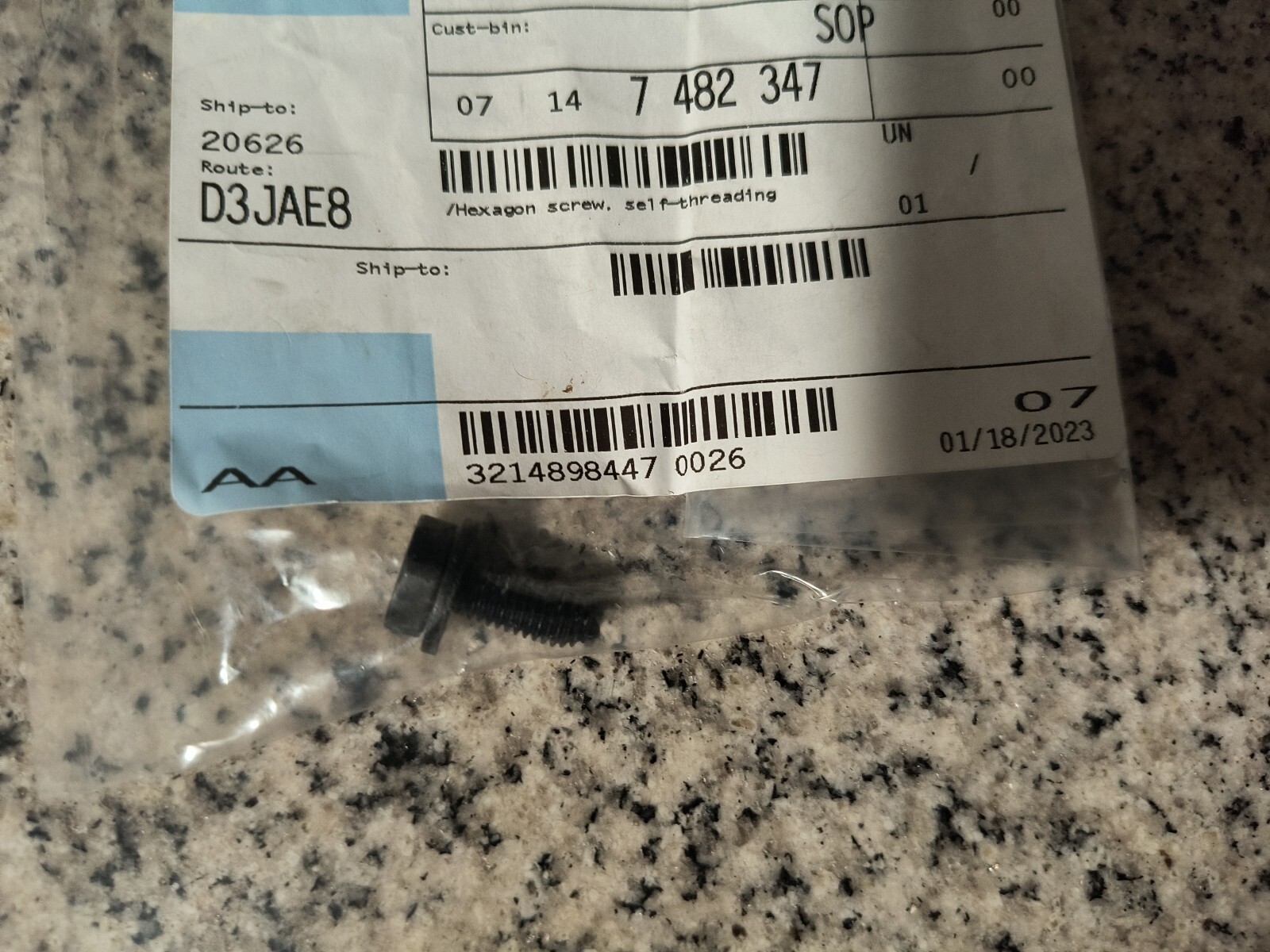 Hexagon Screw Self threading Mirror Assembly Bolt BMW 2019-2022 OEM ...