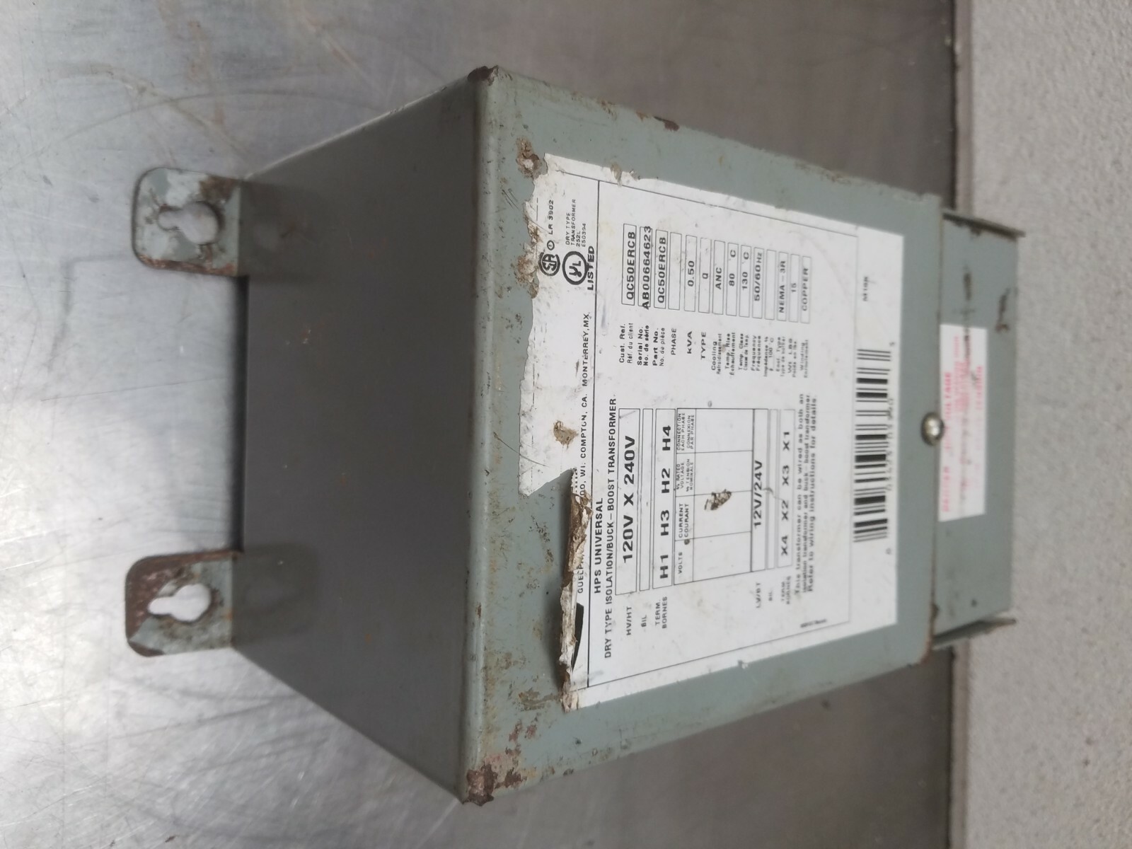 hps Qc50ercb dry type isolated buck boost transformer 120/240v +/- 12 ...