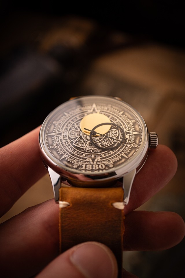 Aztec calendar, Vintage watch, MARRIAGE WATCH, 1980s Copernicus watch ...