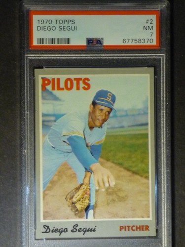 1970 Topps Diego Segui #2 Pilots PSA 7 NM (Nice Sharp Card) | eBay