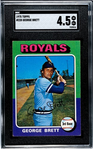 1975 TOPPS GEORGE BRETT #228 RC SGC 4.5 HOF | eBay