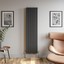 Anthracite Designer Radiator Vertical Horizontal Flat Panel Oval Column ...