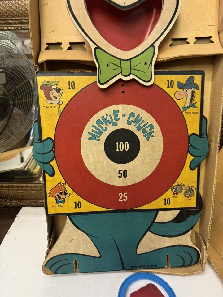 Vintage 1961 Hanna Barbera Huckleberry Hounds Huckle-Chuck 3 Carnival ...
