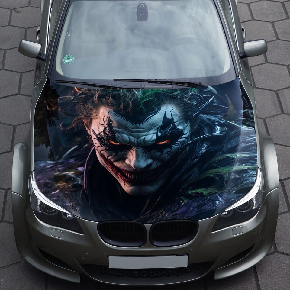 Joker Car Hood Wrap Graphic – Custom Decal Vinyl Sticker for Truck ...