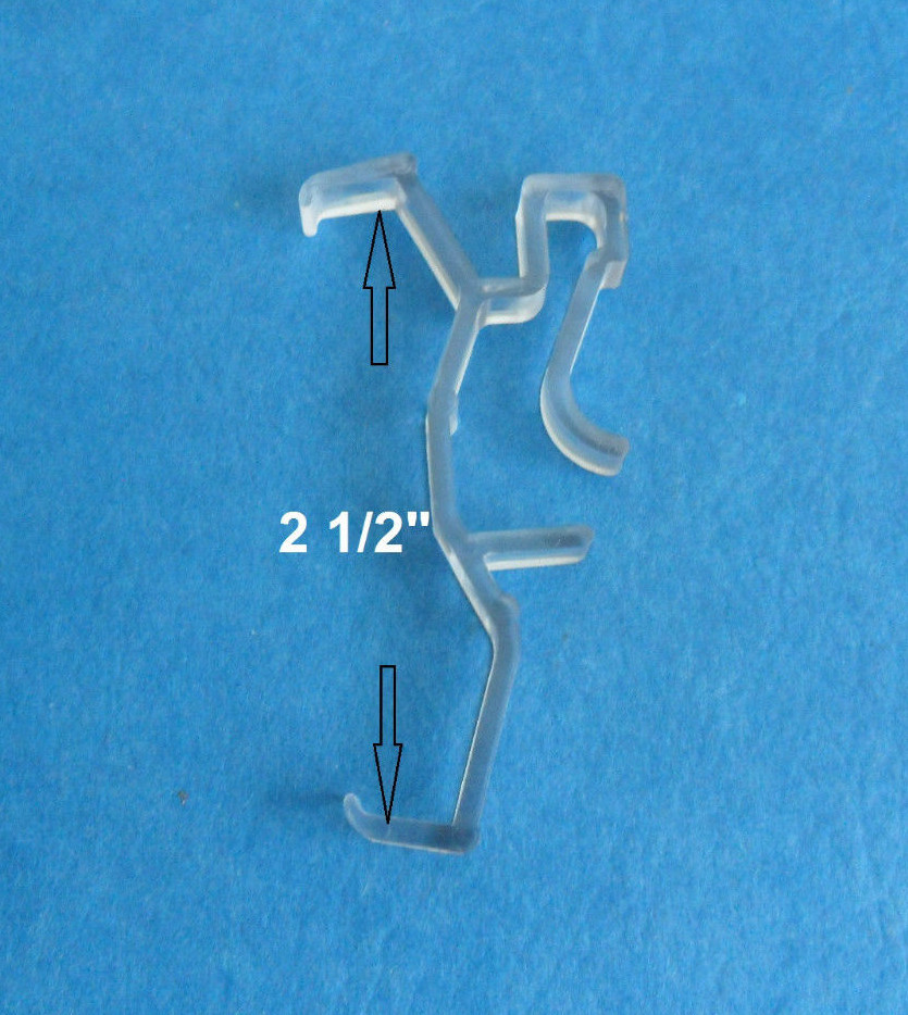 12 Pcs 2 1/2 Inch Valance Clips For Faux & Wood Blind with ADDED ...