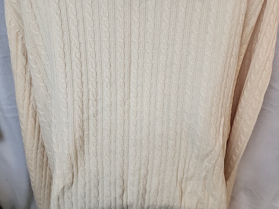 Grayson & Dunn 100% Cashmere Yellow Cable Knit V Neck Sweater Sz 3x NWT ...