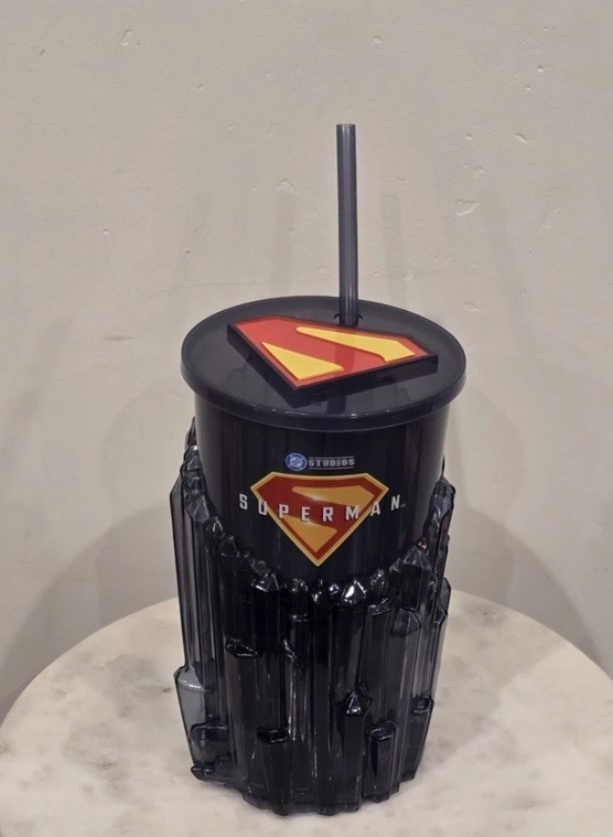 Superman Movie 2025 Tumbler Cup Light Up With Straw Cinemark New Ships ...