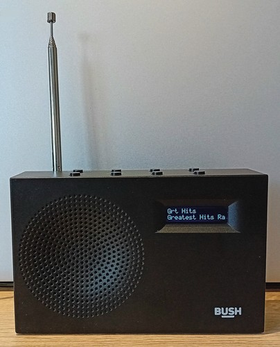 Bush DAB/FM Portable Radio Battery/Mains Power Black Mod.DB-1709 ...