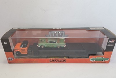 M2 Auto Salvage Castline 1971 Chevy C60 Truck & 1957 Chevy Bel Air 1:64 ...