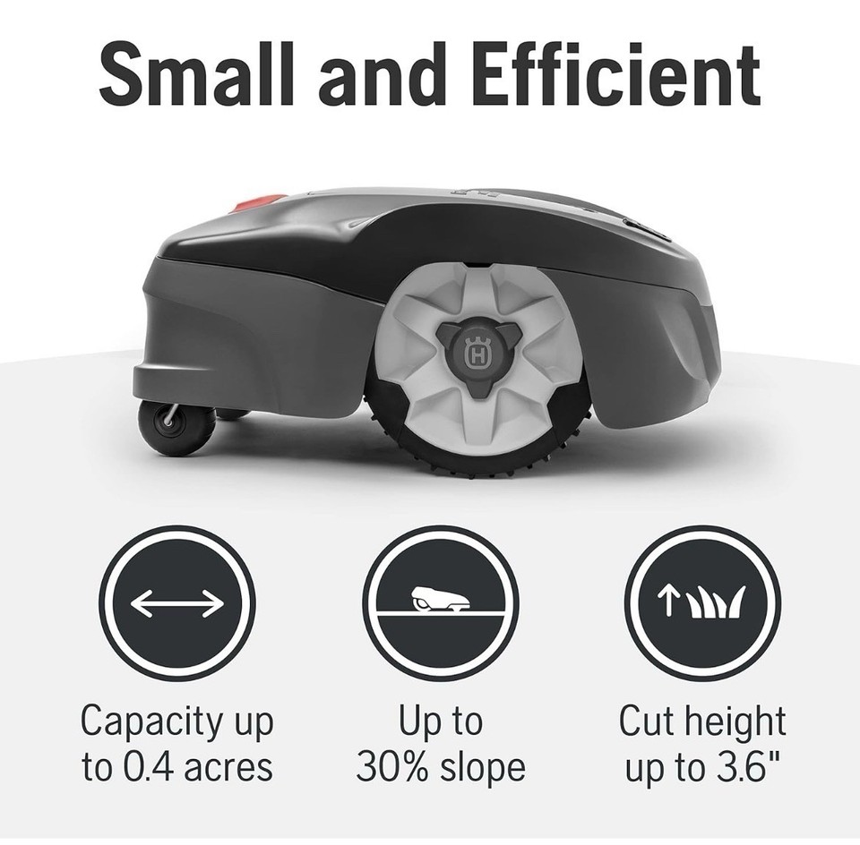 Husqvarna Automower 115H 4G Robotic Lawn Mower with Patented Guidance ...