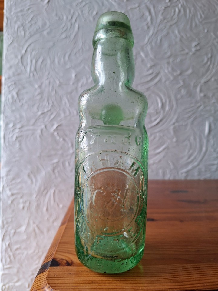 Embossed Hiram Codd 41 Gracechurch St. London. An Exeter Bulb neck ...