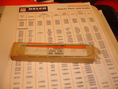 NOS 1953-1954 CHEVROLET RADIO GLASS DIAL 7262934 FOR MODEL 986669 | eBay